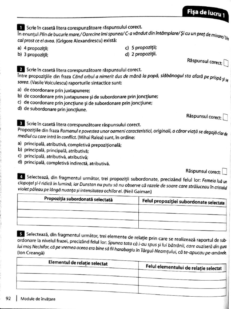 Fise Module Enunțul | PDF