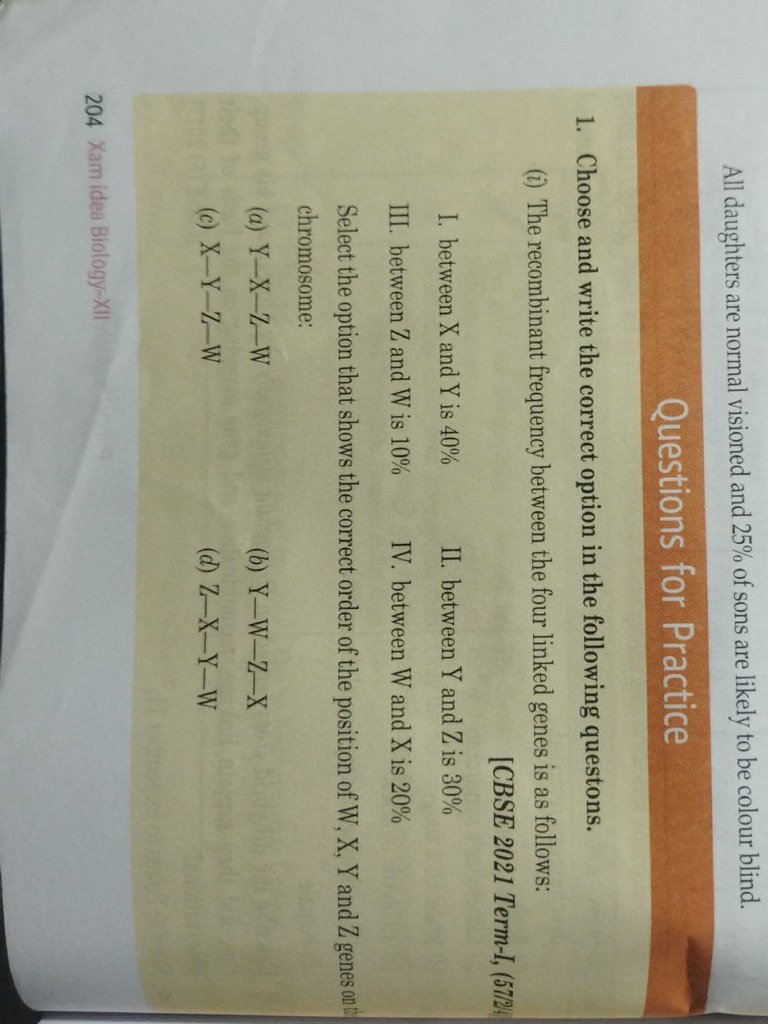 Principle of Inheritance and Variations. Practice Questions | PDF | Genotype | Dominance (Genetics)