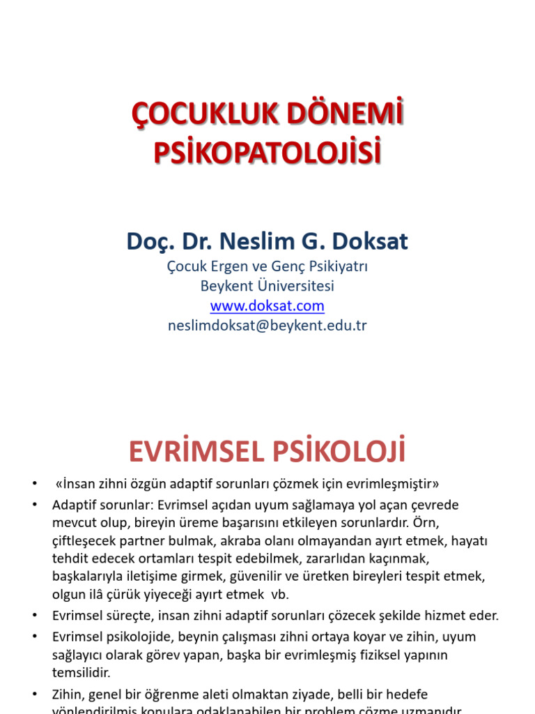 1-Ngd Beykent Evrim J Freud J Erikson 3 | PDF