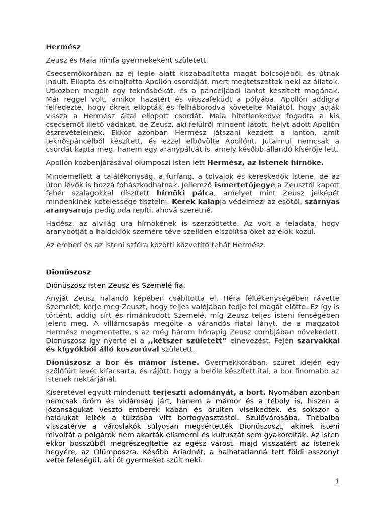 Hires Tortenetek 1 Szoveg | PDF