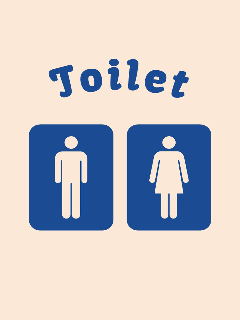 Cute Simple Toilet Sign Poster - 20250330 - 111000 - 0000 | PDF