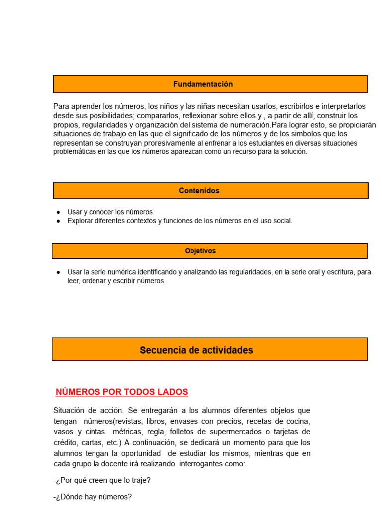 Secuencias de 1ro | PDF