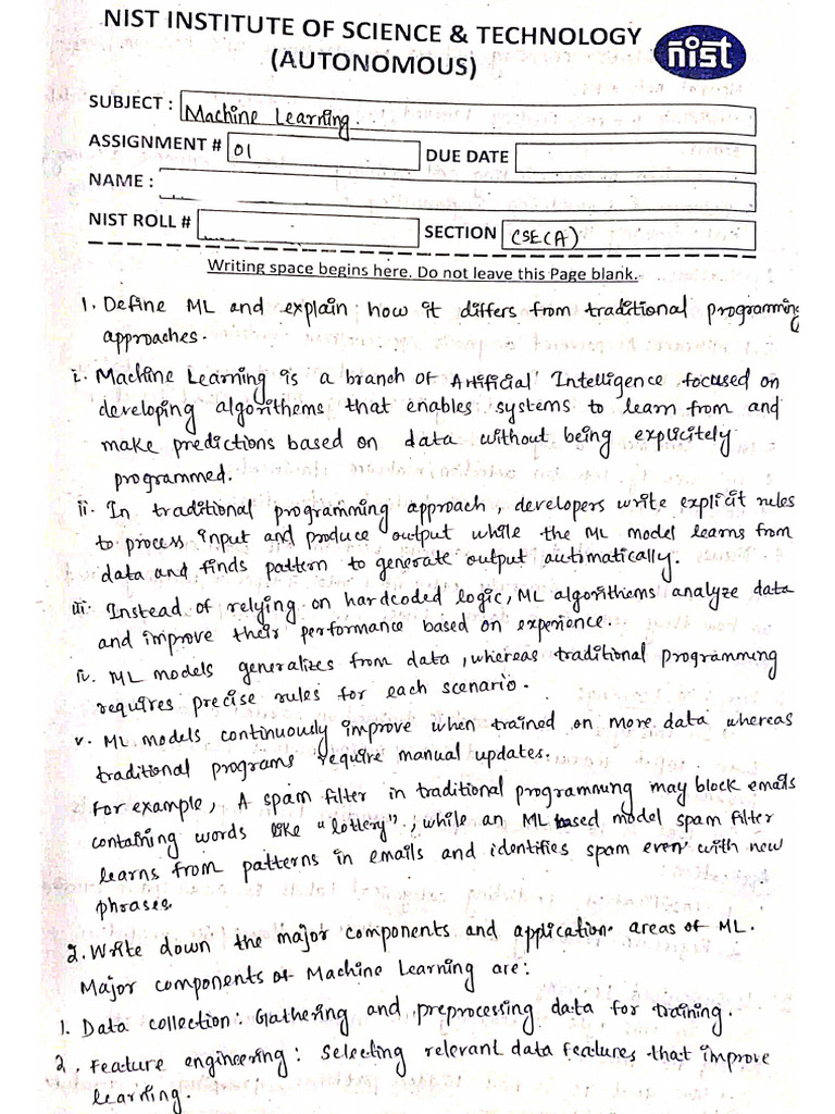 ML Assignment1 | PDF