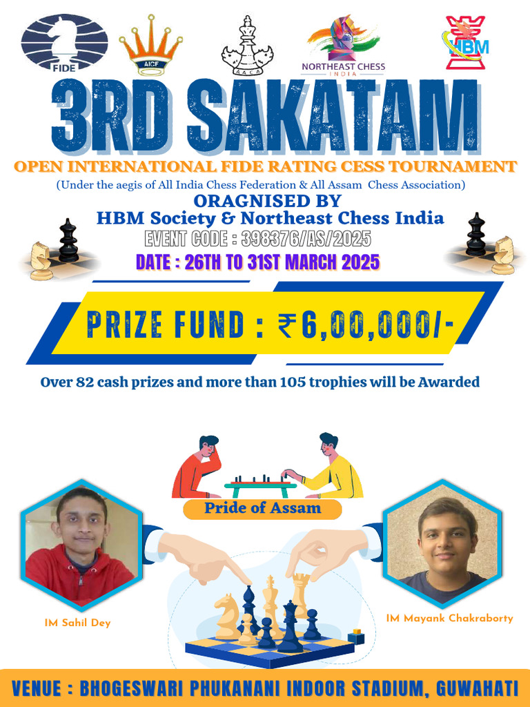 Assam Chess Tournament 2025 Details | PDF | Hotel