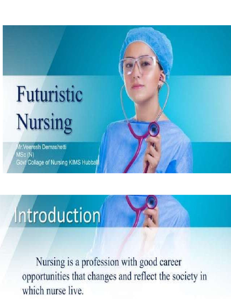 futuristic nursing ppt, | PDF
