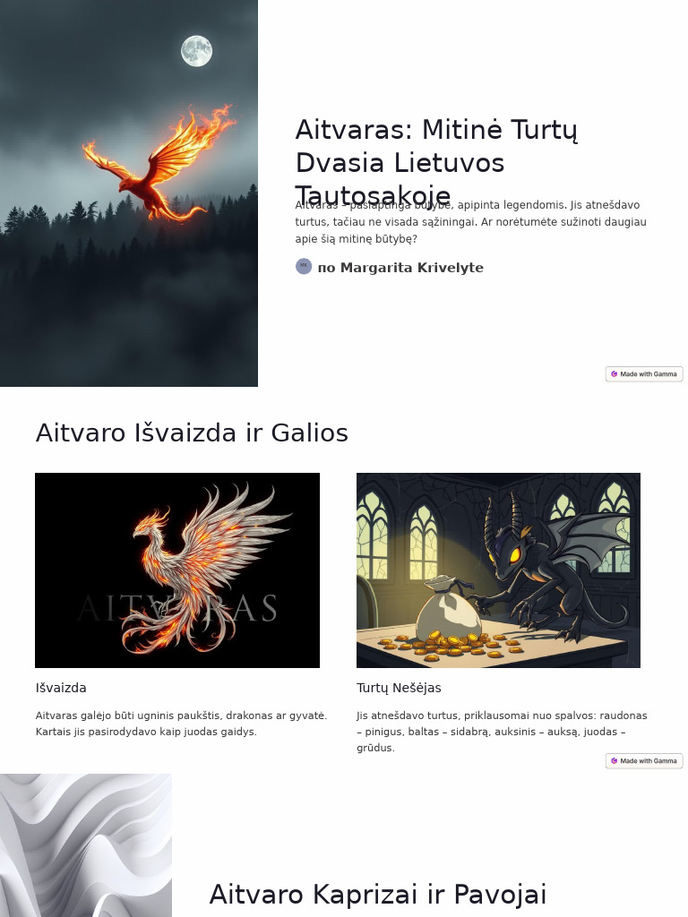 Aitvaras Mitine Turtu Dvasia Lietuvos Tautosakoje | PDF