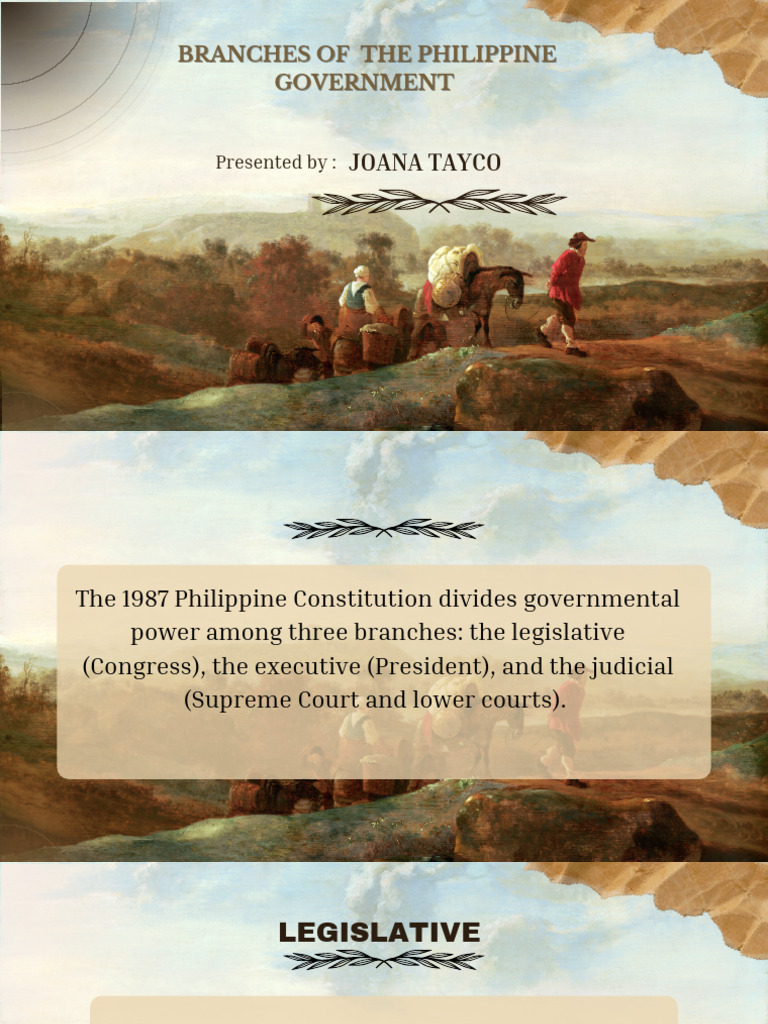 Three Branches of Philippine Government | PDF | Governance | Judiciaries