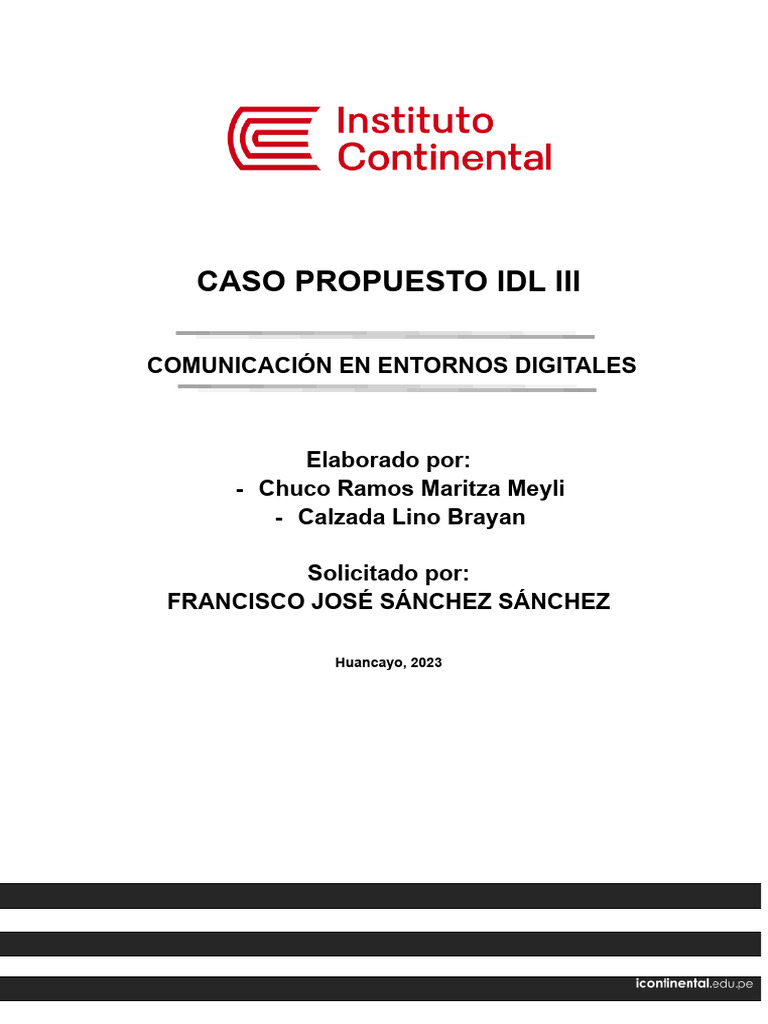 CPP 1-Idl 1 - (Calzadalinobrayanaxel) | PDF | Gestión de la calidad | Business