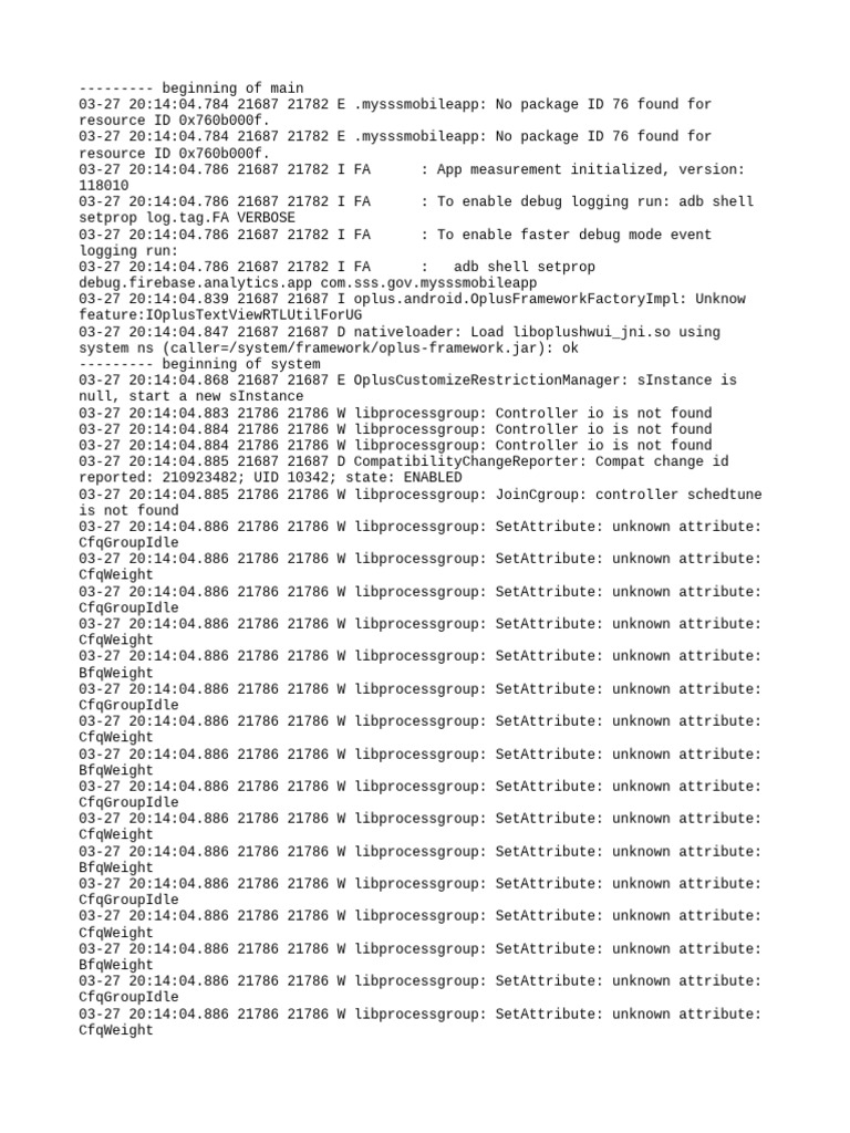 Mobile App Debugging Logs Analysis | PDF | Operating System Families ...