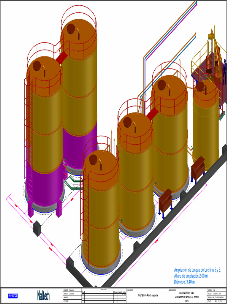 NAL-PY-RL001-ME-V01 - Ampliacion de Tanques de Lecitina 3D | PDF