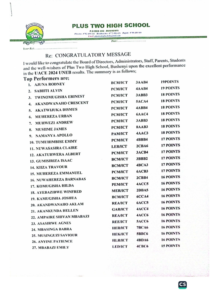 UACE 2024 Update | PDF
