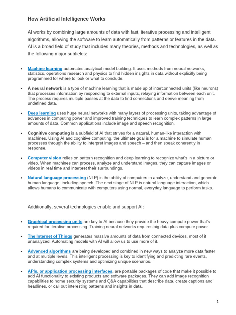 Understanding How AI Works | PDF | Artificial Intelligence ...