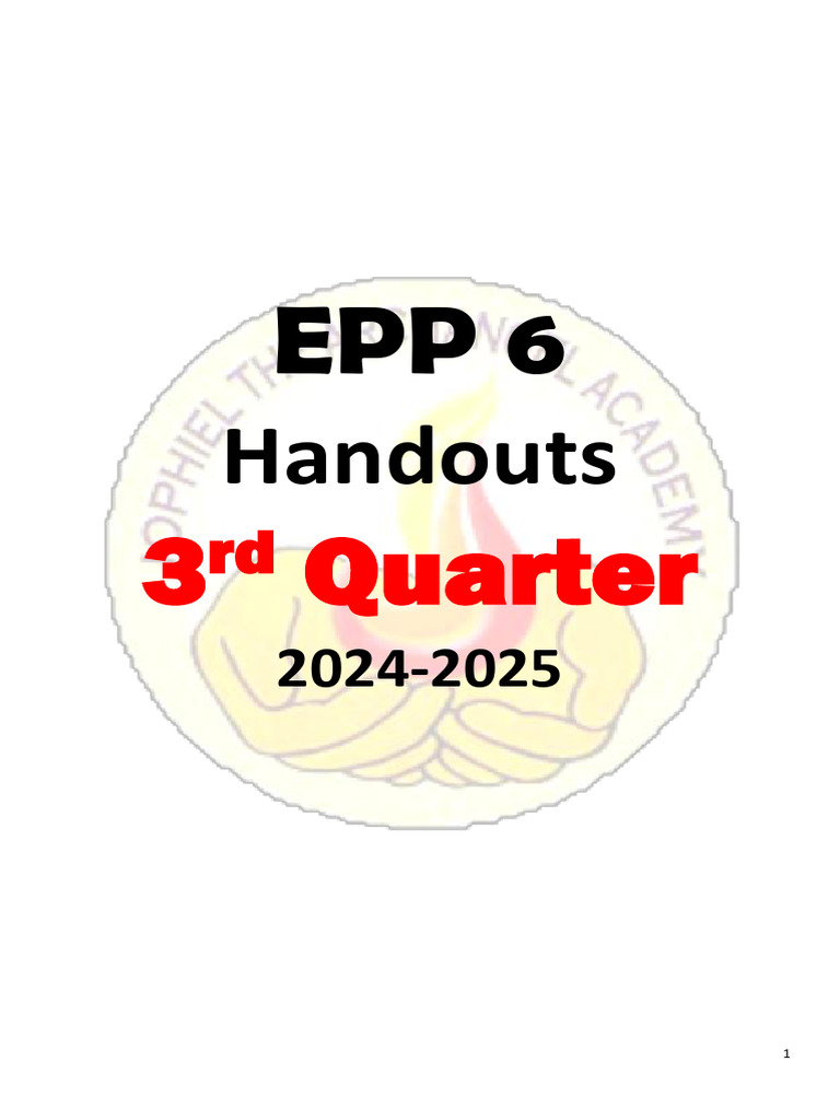 EPP AND PE 3rd Quarter 2024-2025 | PDF | Recycling | Waste Management