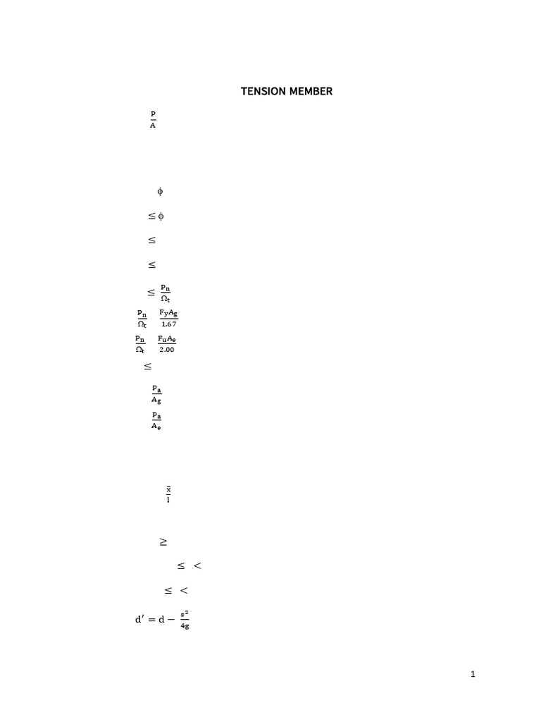 Steel Equations | PDF | Mechanics | Solid Mechanics