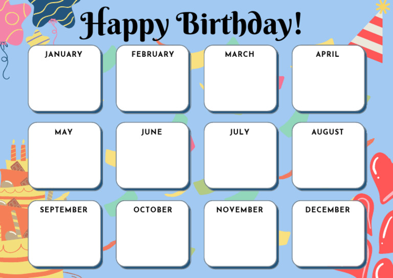 Colorful Birthday Poster Design | PDF