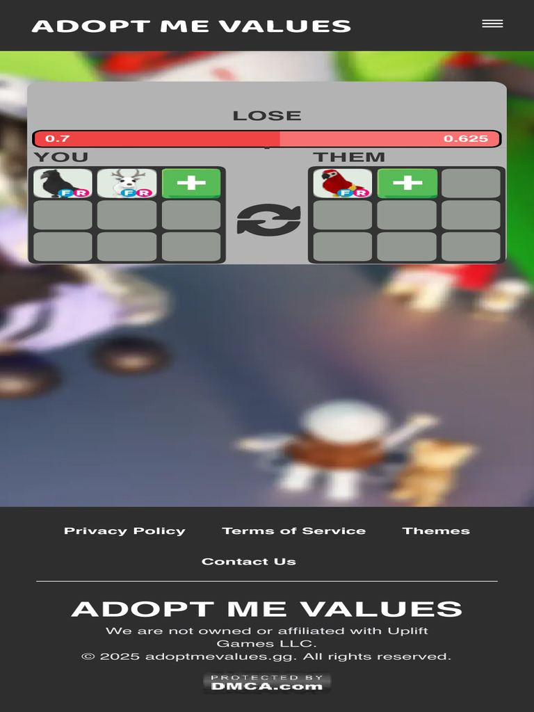 Calculator - Adopt Me Values | PDF