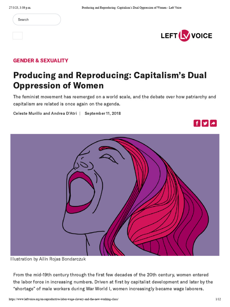 Capitalism's Oppression of Women Explained | PDF | Value (Economics ...