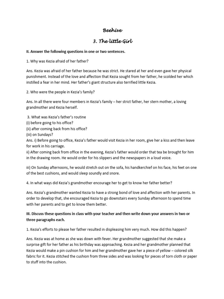 Understanding Kezia's Family Dynamics | PDF