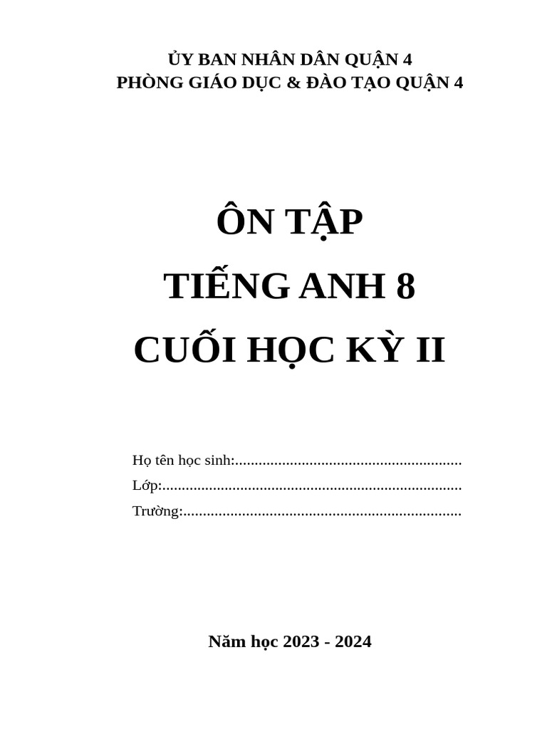 K8 - ISW- ÔN TẬP CUỐI HKII (2023-2024) | PDF | Unidentified Flying Object | Venus
