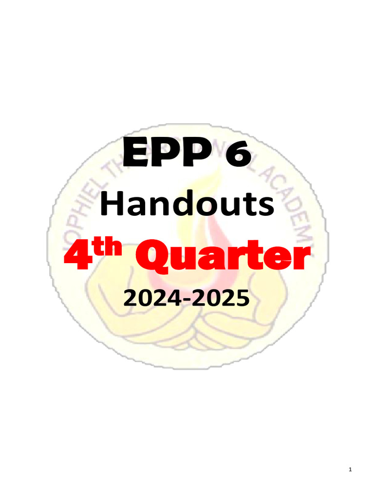 EPP AND PE 4th Quarter | PDF | Fruit Preserves | Textiles
