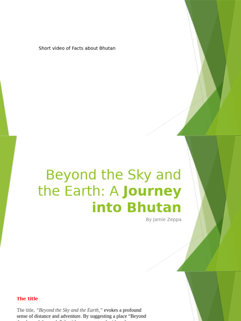 Beyond The Sky and The Earth Introduction | PDF