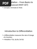 JEE Differentiation Formulas | PDF