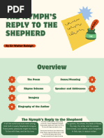 The Nymphs Reply To The Shepherd | PDF