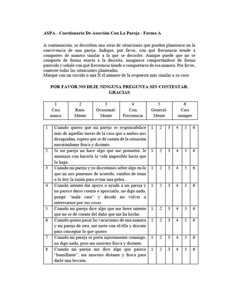 Aspa Forma A | PDF