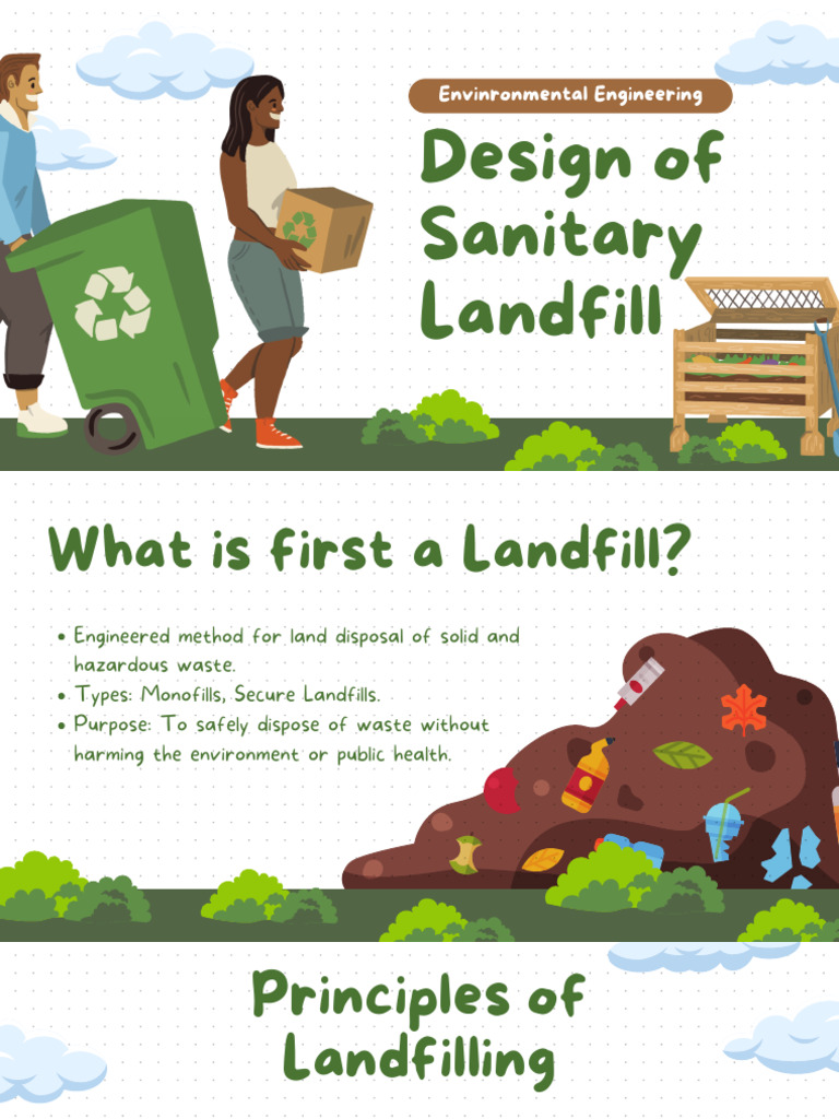 Sanitary Landfill Design Principles | PDF | Landfill | Waste
