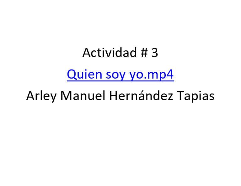 Quien Soy Yo | PDF