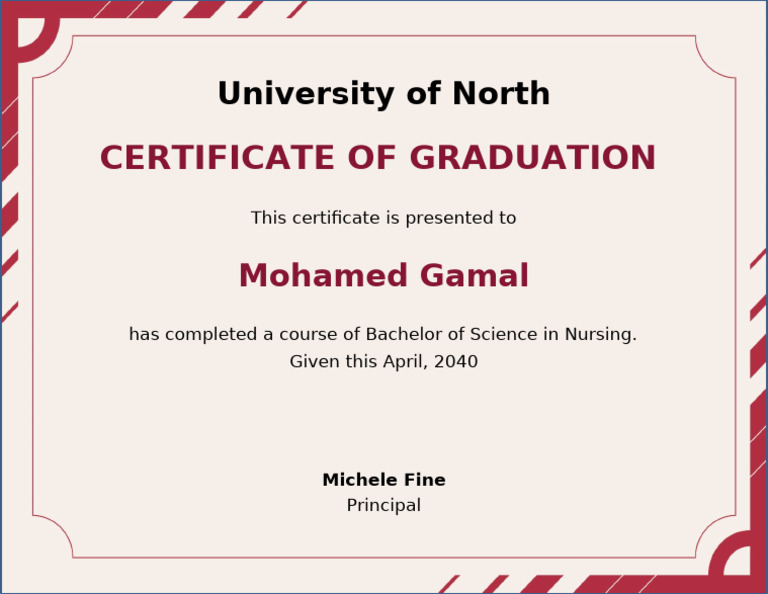 Bachelor Degree Certificate Template | PDF