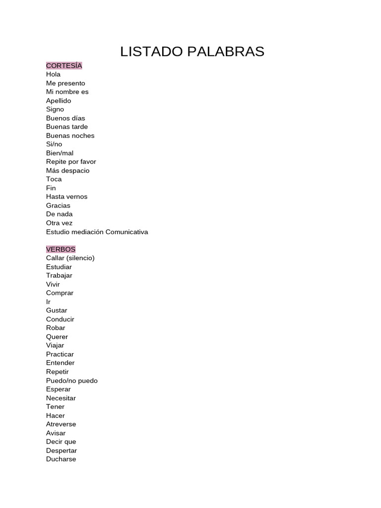 Verbos en -ir y vocabulario esencial | PDF