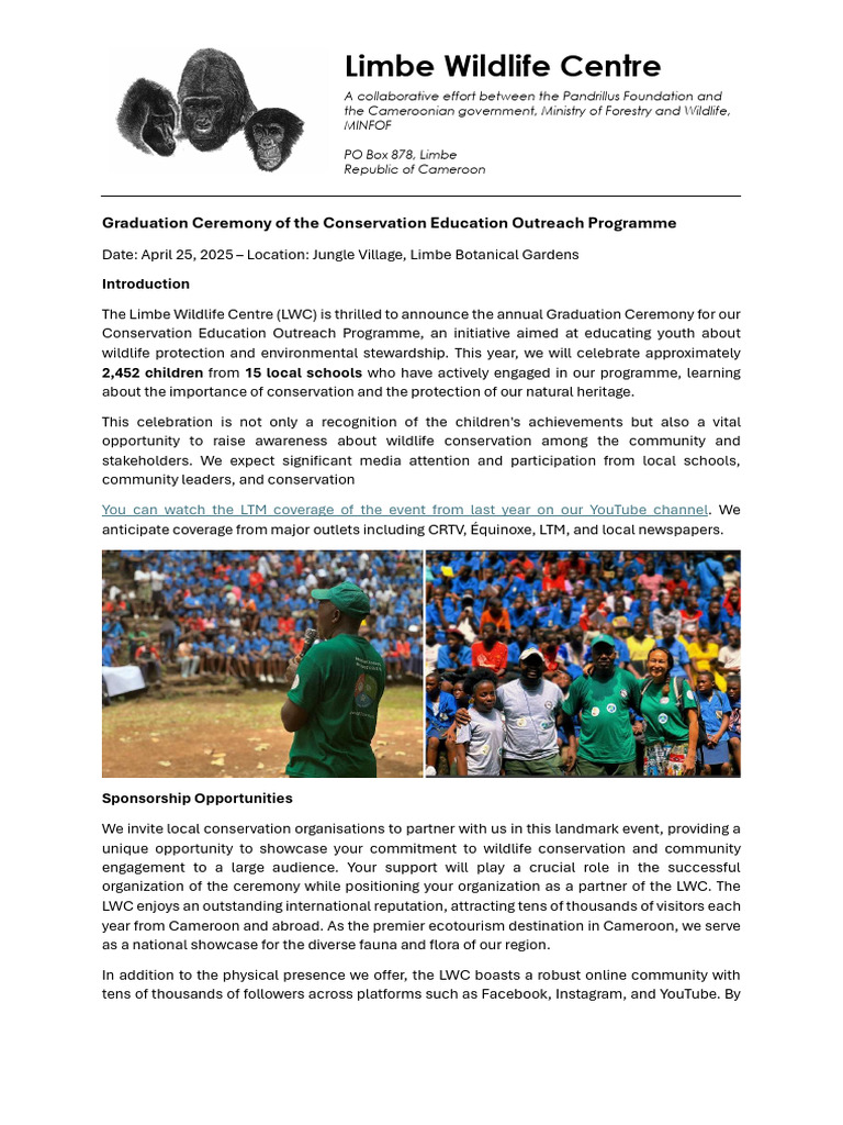 Graduation Sponsorship Packages LWC 2025 | PDF | Natural Environment