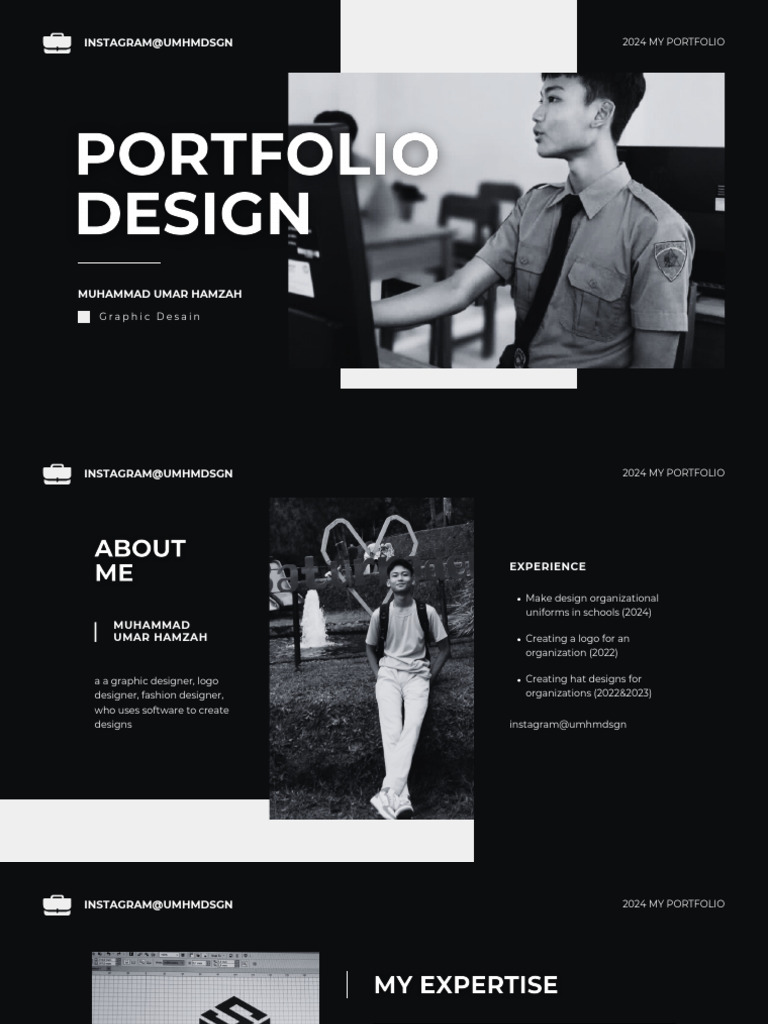 Hitam Putih Simpel Minimal Desain Portfolio Presentation - 20240806 - 080141 - 0000 | PDF