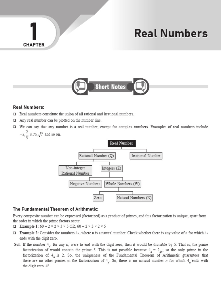 Real Numbers and Prime Factorization | PDF | Factorization | Numbers