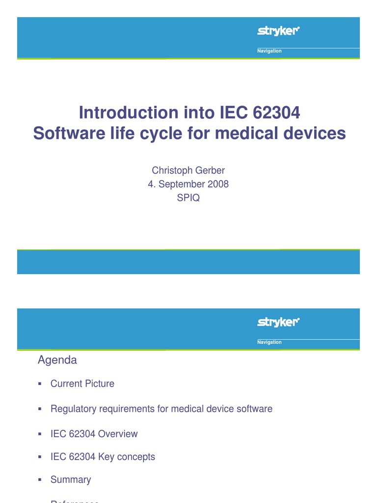 Intro To IEC62304 - Software Life Cycle For Medical Devices | PDF ...