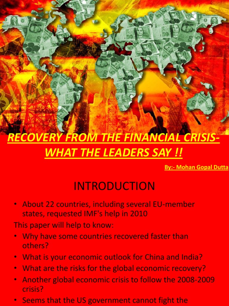 Recovery From The Financial Crisis | PDF | Business | Finance & Money ...