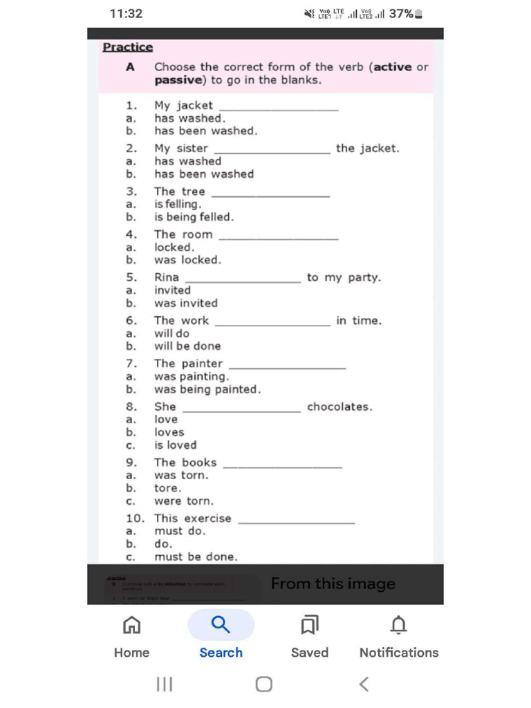 English Language Practice Worksheet | PDF