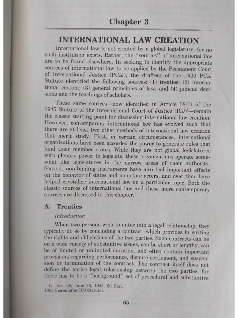 Murphy - Chap 3 - International Law Creation | PDF