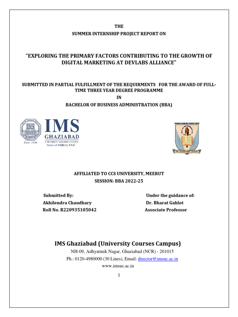 Akhilendra Chaudhary SIP FIle | PDF