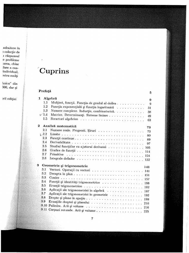 Matematica Culegere-Probleme | PDF