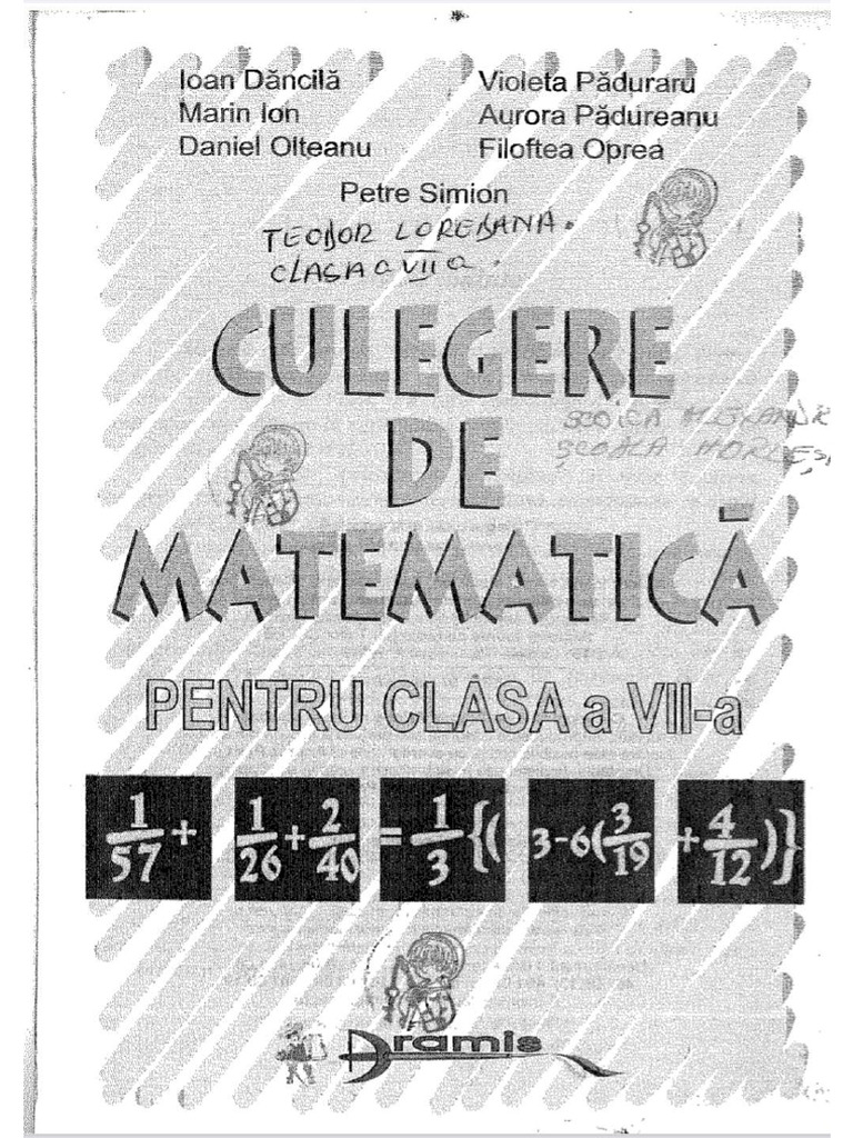 Culegere_matematica-probleme | PDF