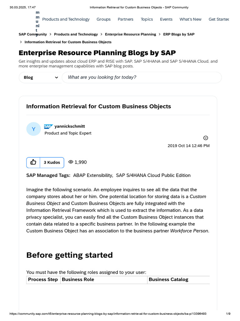 Information Retrieval For Custom Business Objects | PDF | Information Technology | Computing