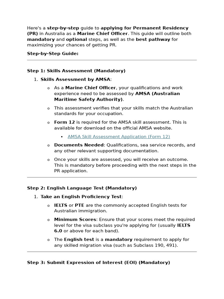 AMSA Skill Assessment Application (Form 12) | PDF | International ...