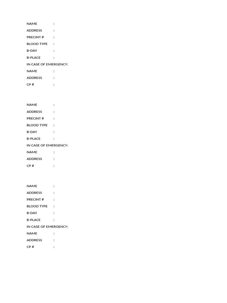 Log For Brgy Id 2025 | PDF