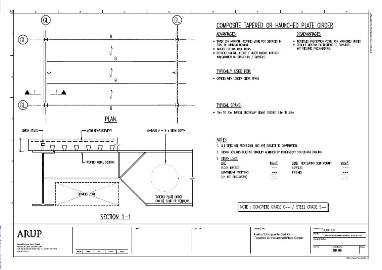 Composite on Tapered or Haunched Plate Girder | PDF