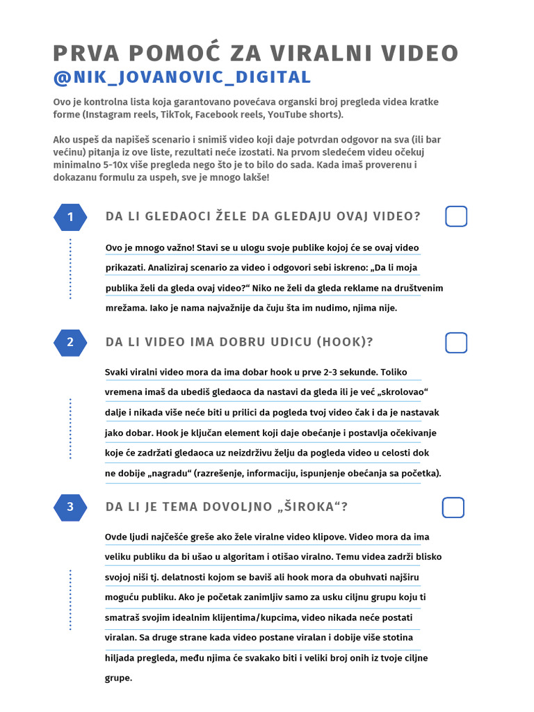 Vodic Za Viralni Video | PDF