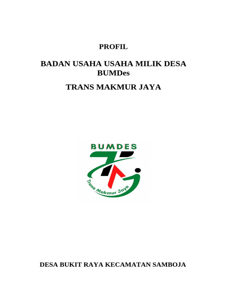 PROFIL BUMDes TMJ | PDF