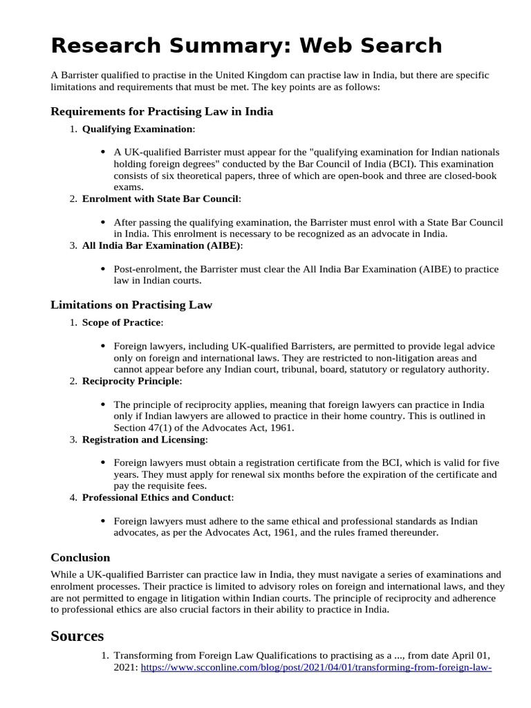 UK Barristers Practicing Law in India | PDF | Barrister | Advocate