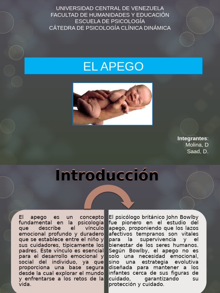 Apego | PDF | Teoría de apego | Sicología